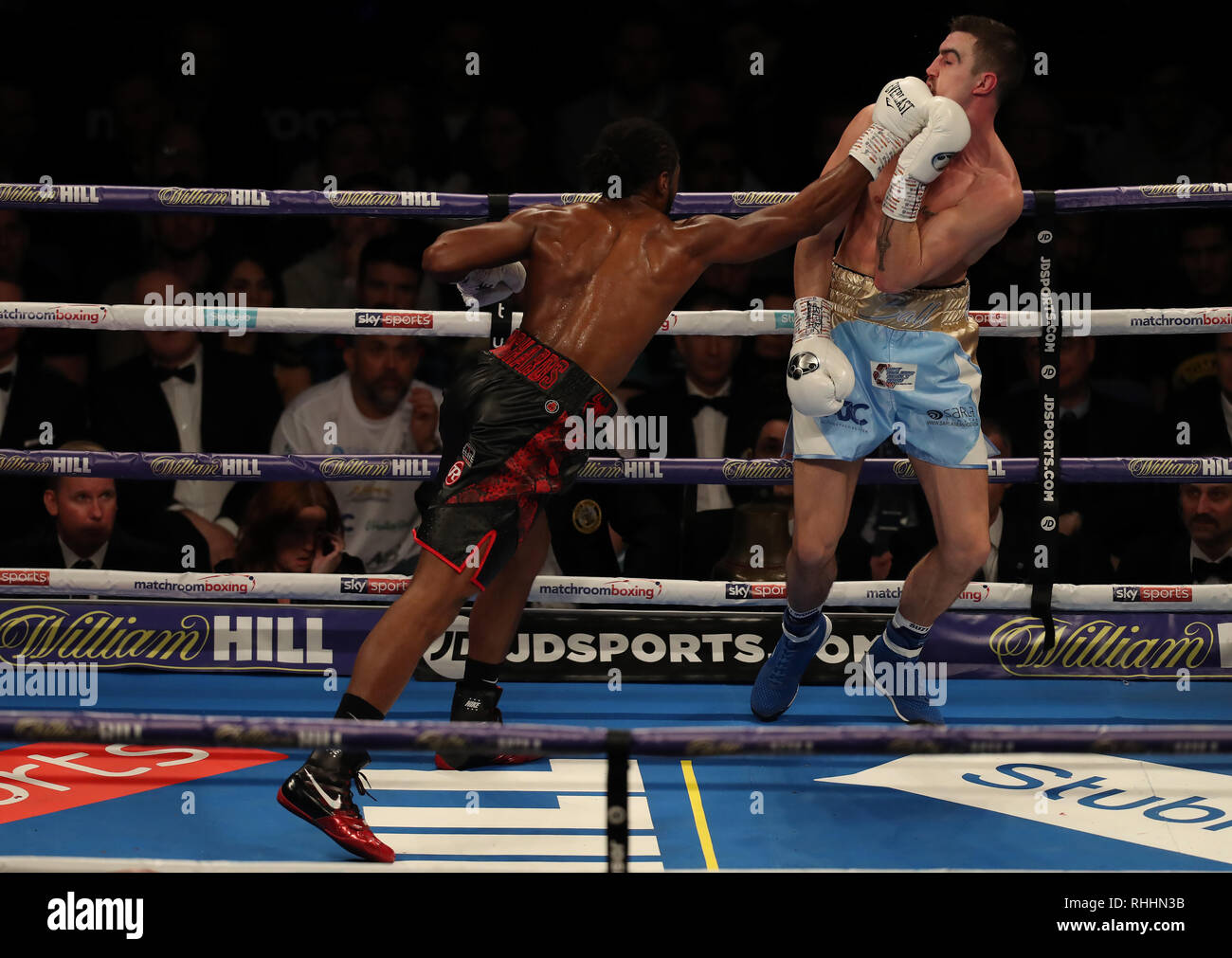 London, UK. 2nd Feb 2019. Boxing, European Super-Welterweight ...