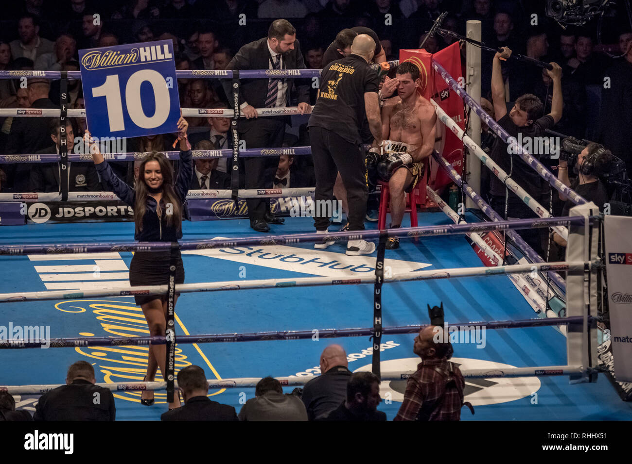 London, UK. 2nd Feb, 2019. Sergio Garcia vs. Ted Cheeseman. European ...