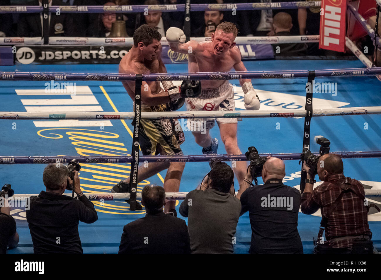 London, UK. 2nd Feb, 2019. Sergio Garcia vs. Ted Cheeseman. European ...