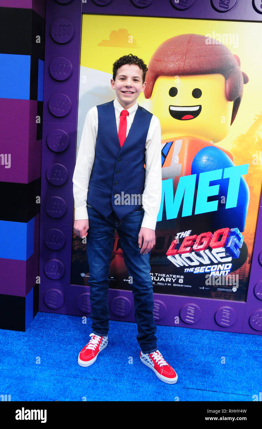 California, USA. 2nd Feb 2019. Actor Jadon Sand attends the Premiere of ...