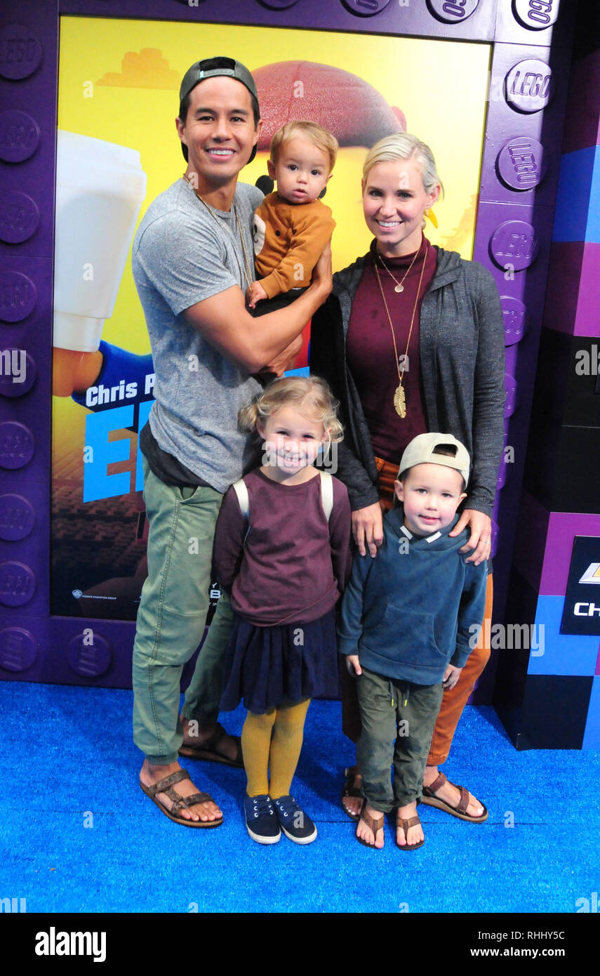 California, USA. 2nd Feb 2019. The Bucket List Family Garrett Gee, wife ...