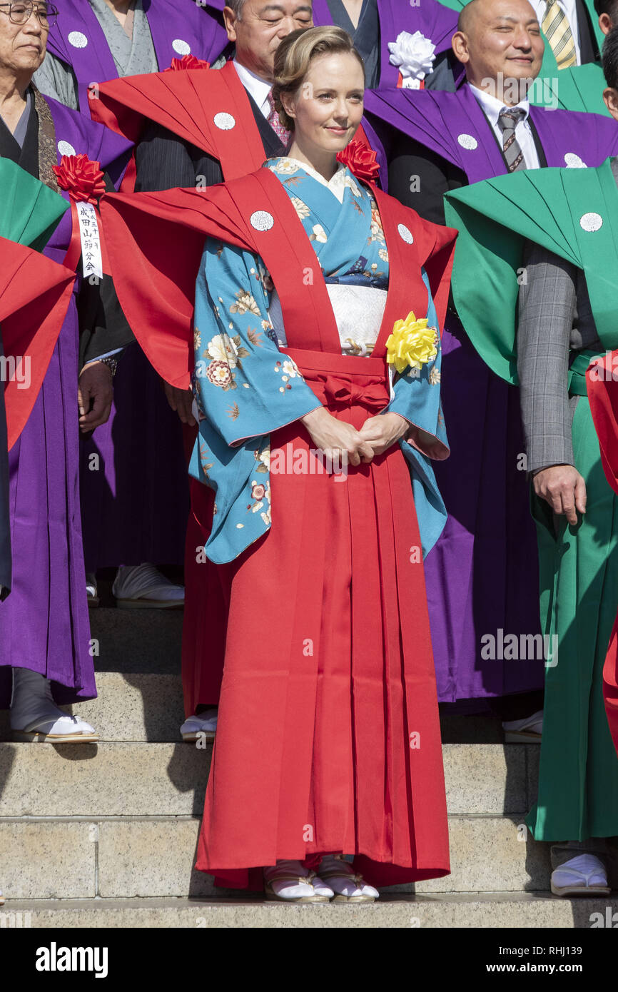 Chiba, Japan. 3rd Feb, 2019. American actress Charlotte Kate Fox ...