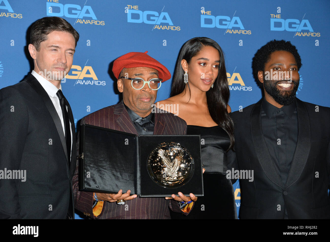 LOS ANGELES, CA. February 02, 2019: Topher Grace, Spike Lee, Laura ...