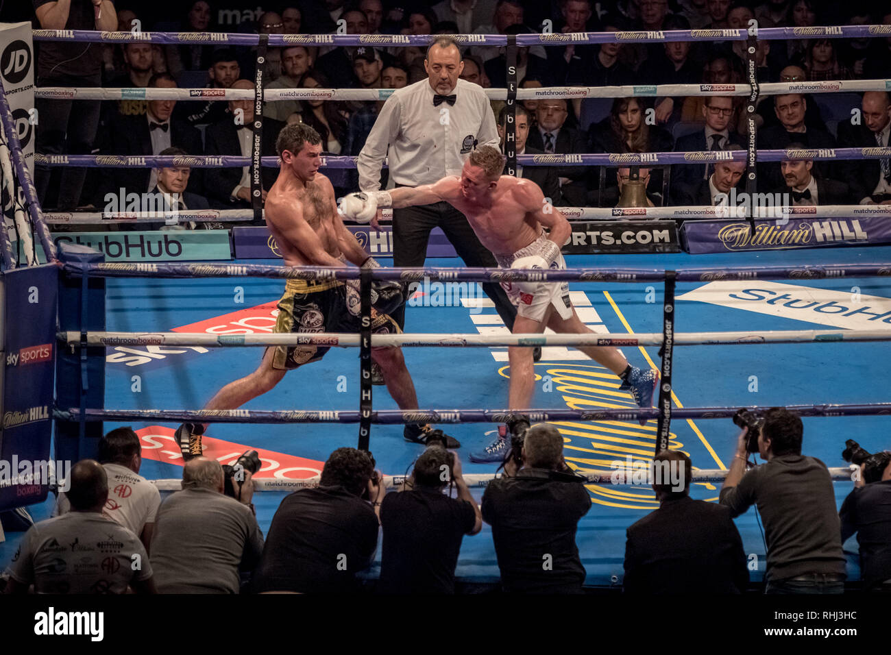 London, UK. 2nd Feb, 2019. Sergio Garcia vs. Ted Cheeseman. European ...