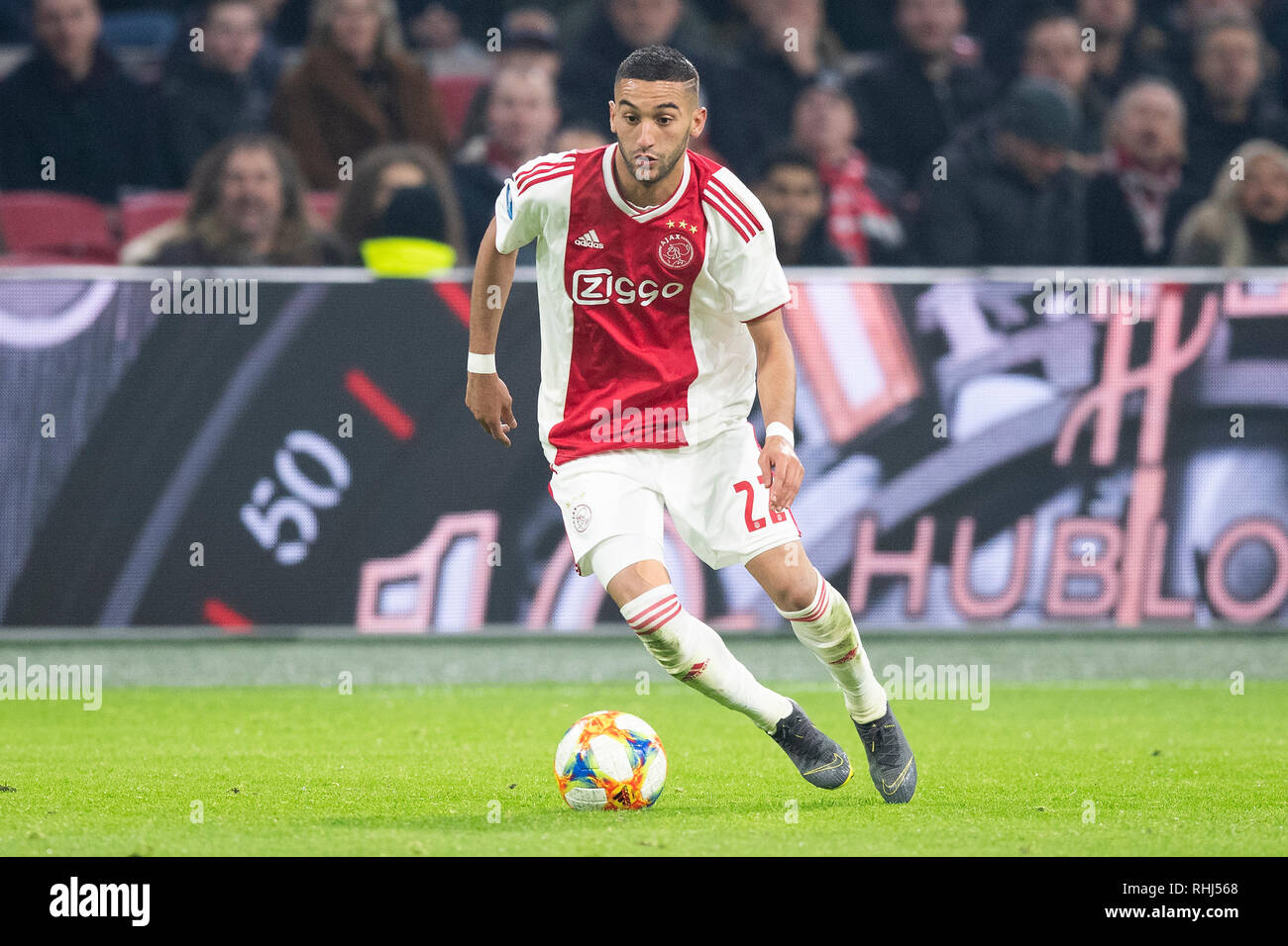 Amsterdam, Netherlands. 2nd Feb 2019. Dutch Eredivisie . Ajax player ...