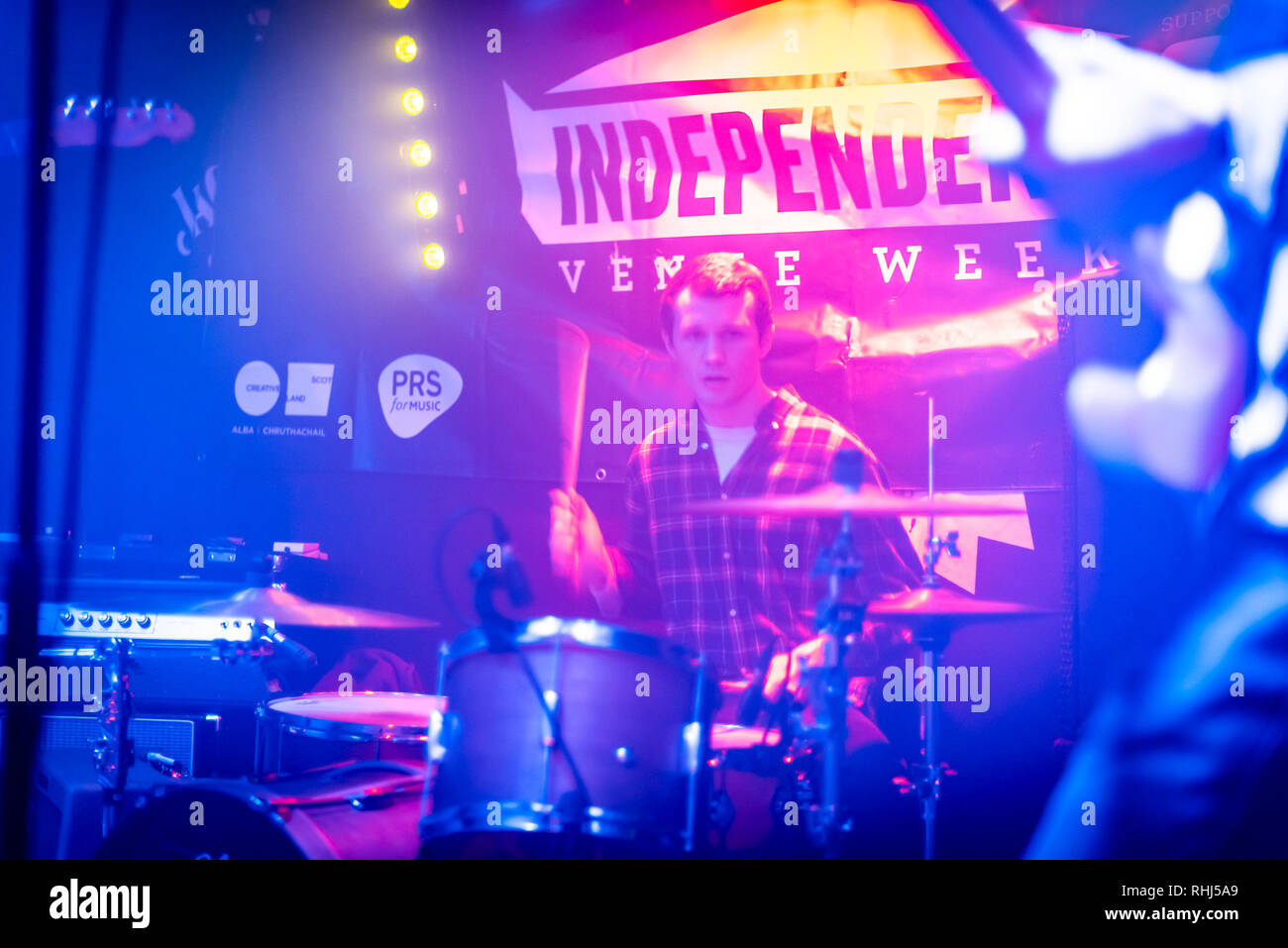Edinburgh, UK. 2nd February 2019. Edinburgh band Holy Loaf perform at ...