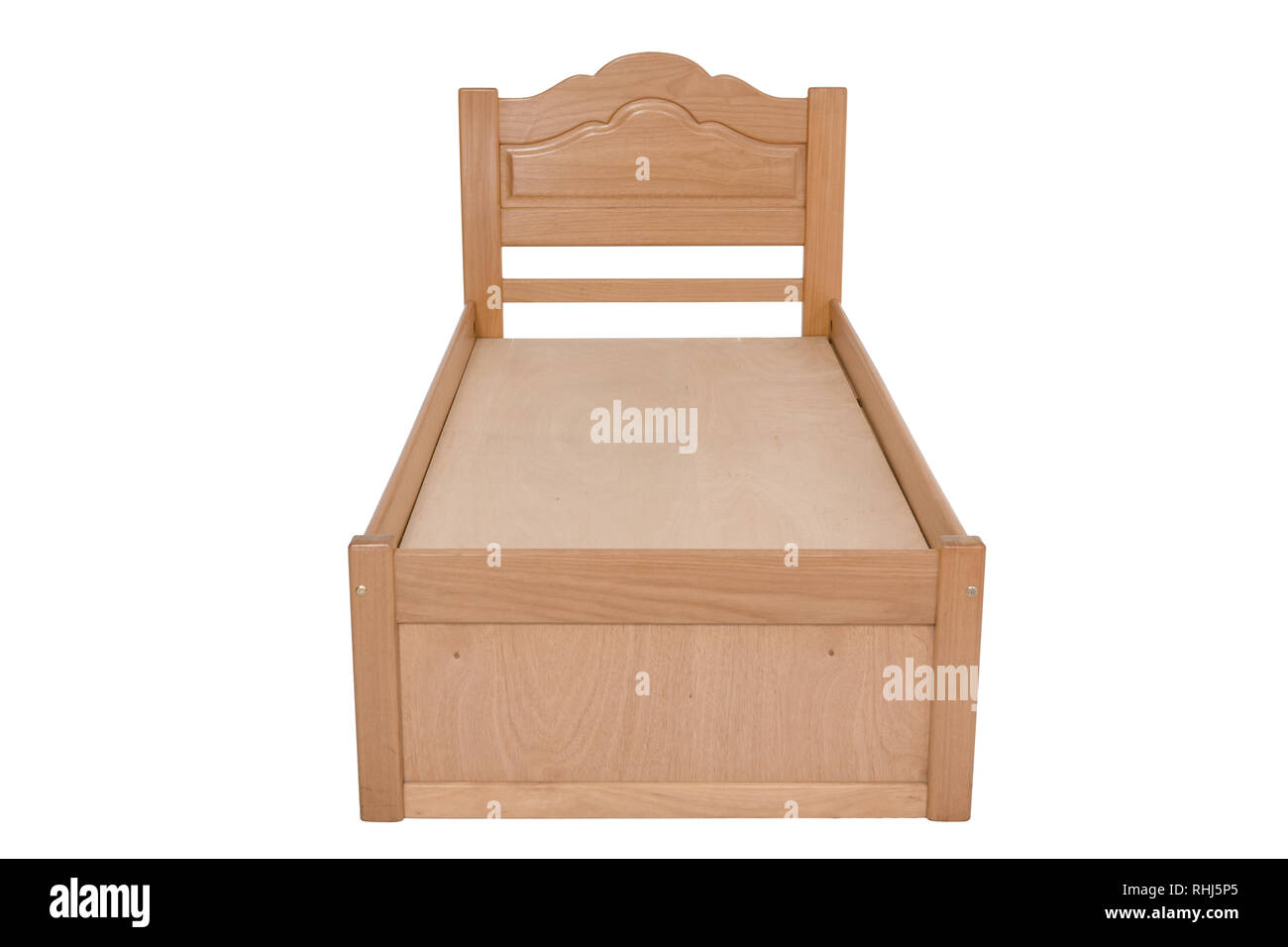 Wooden bed Cut Out Stock Images & Pictures - Alamy