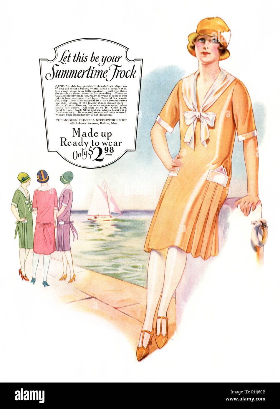 Vintage dress ad hi-res stock photography and images - Alamy