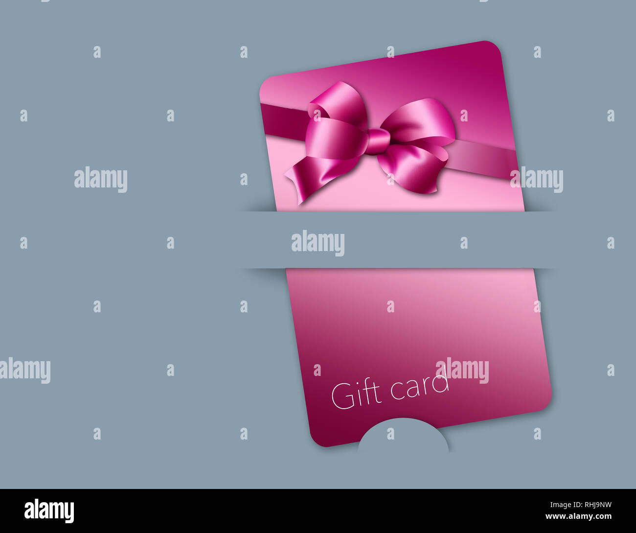 Here is a retail gift card that is gold colored with a golden bow ...