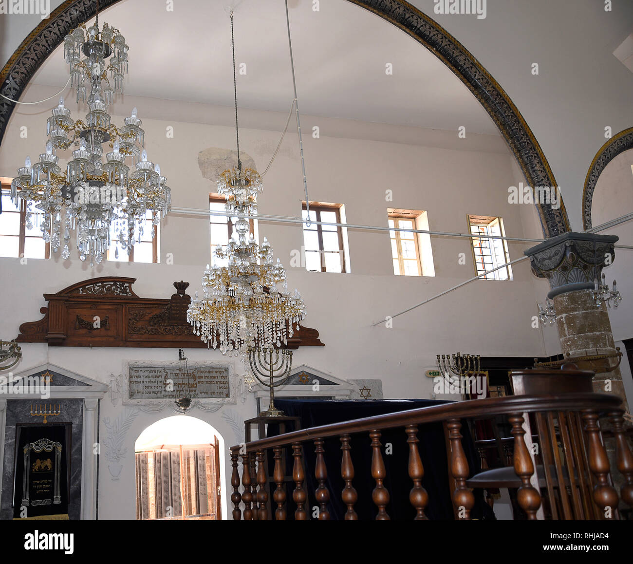 Kahal Shalom Synagogue on the island of Rhodes.In medieval times ...