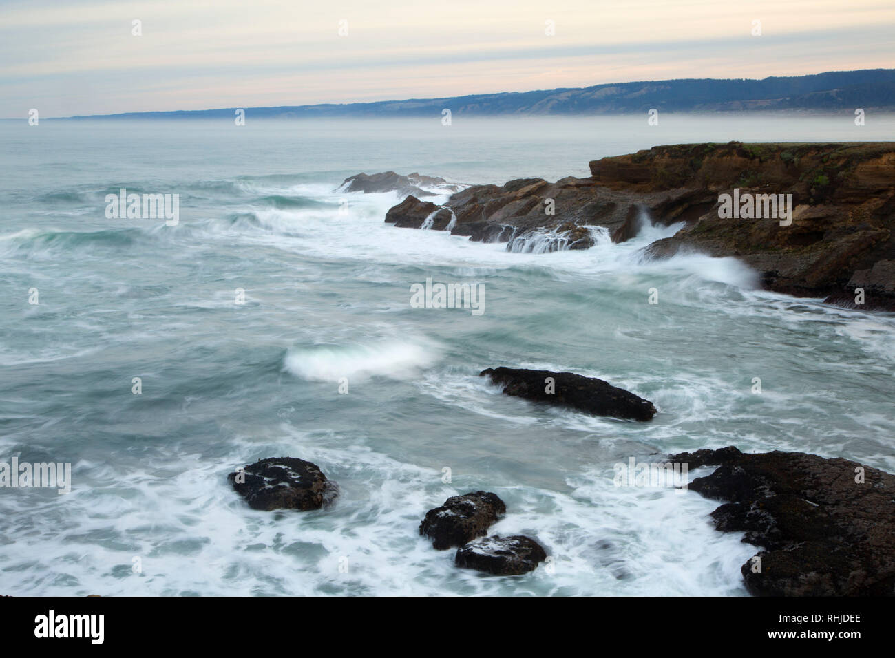 Rocky coast surf, Point Arena-Stornetta Unit, California Coastal ...