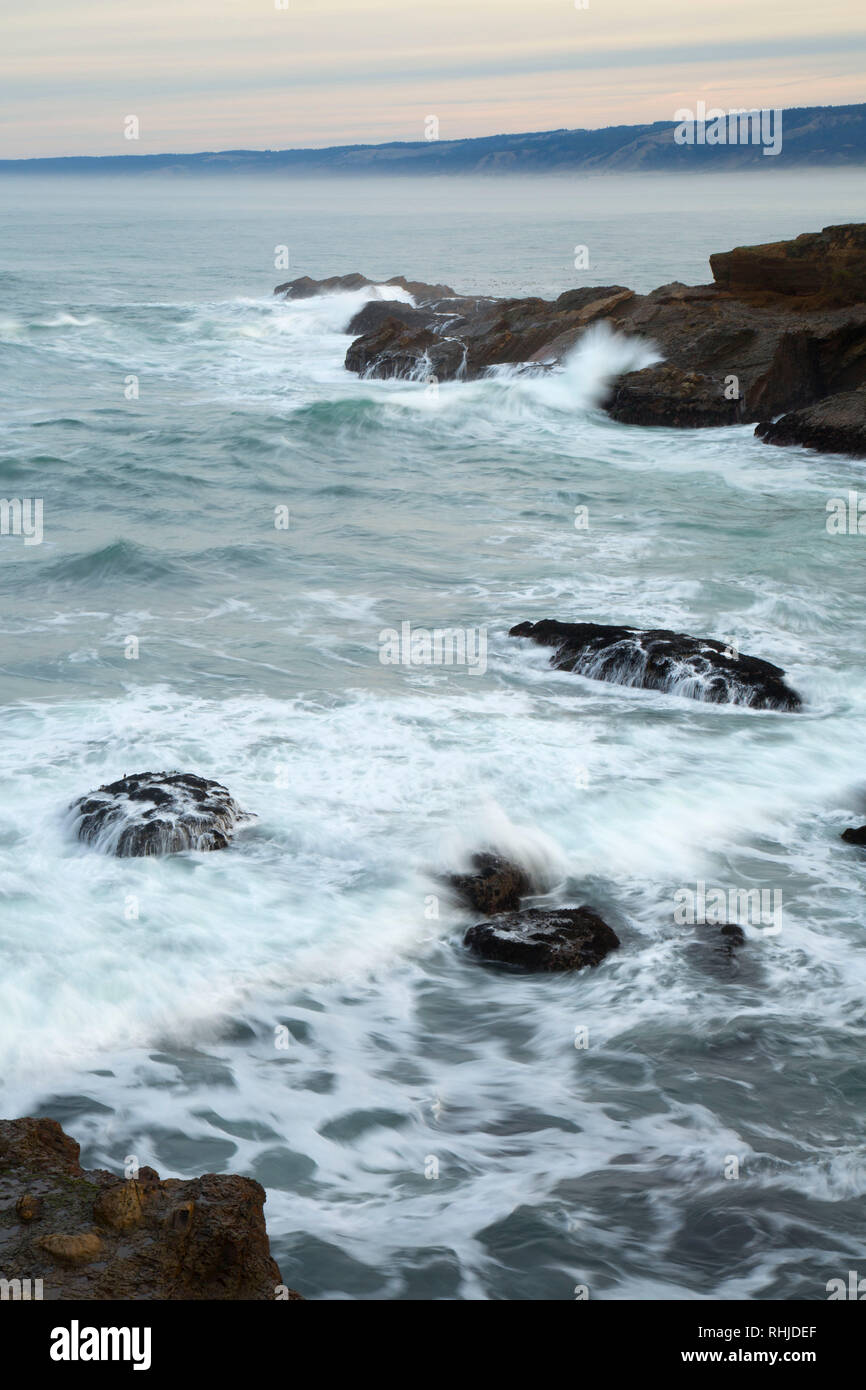 Rocky coast surf, Point Arena-Stornetta Unit, California Coastal ...