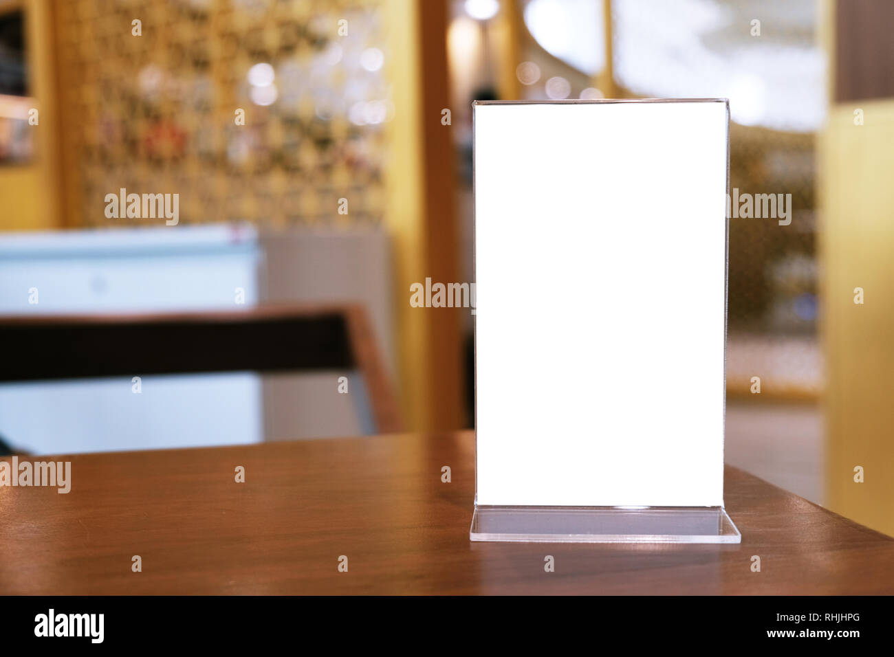 Menu holder stand hi-res stock photography and images - Alamy