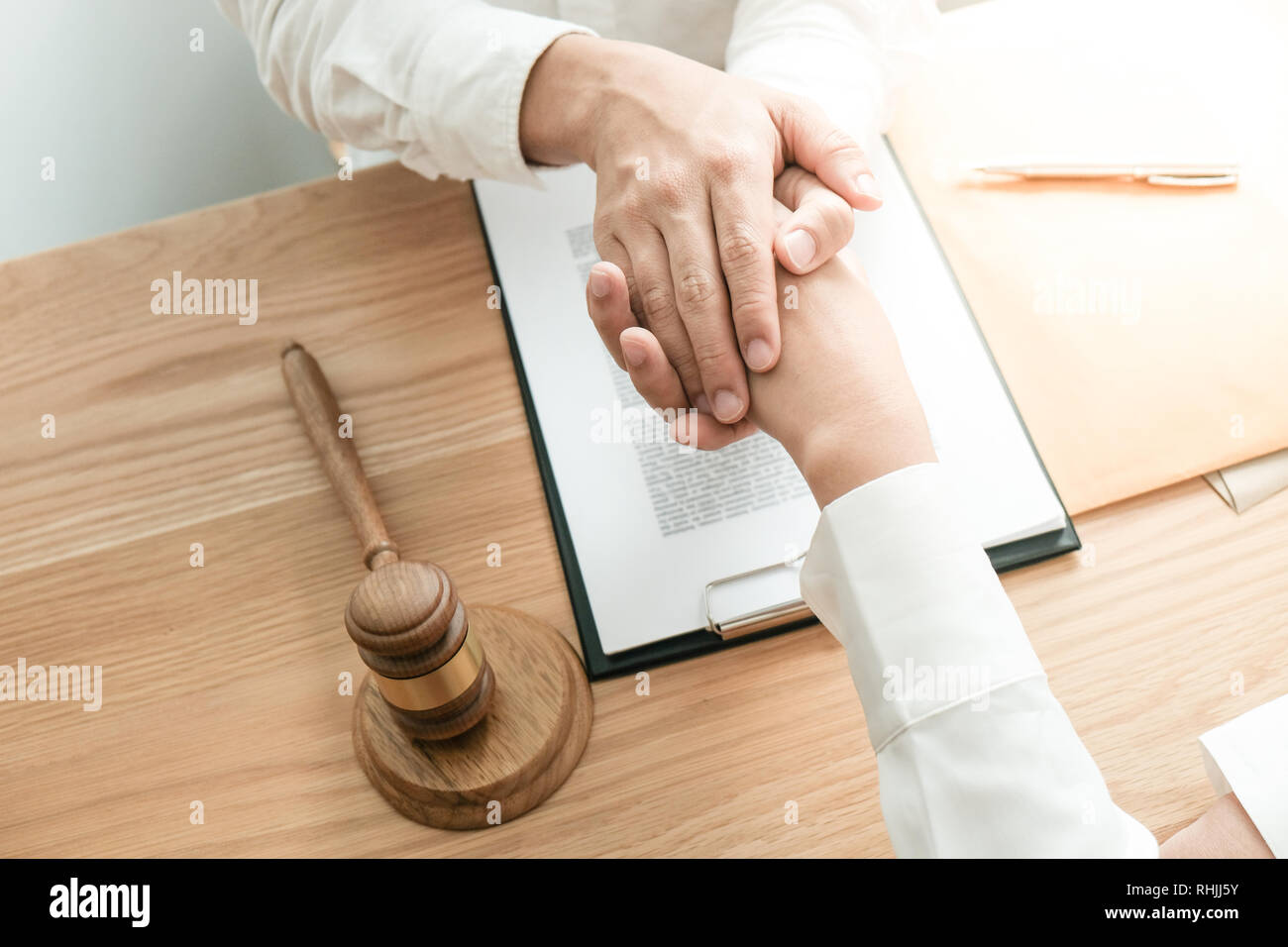 Lawyer handshake client hi-res stock photography and images - Alamy