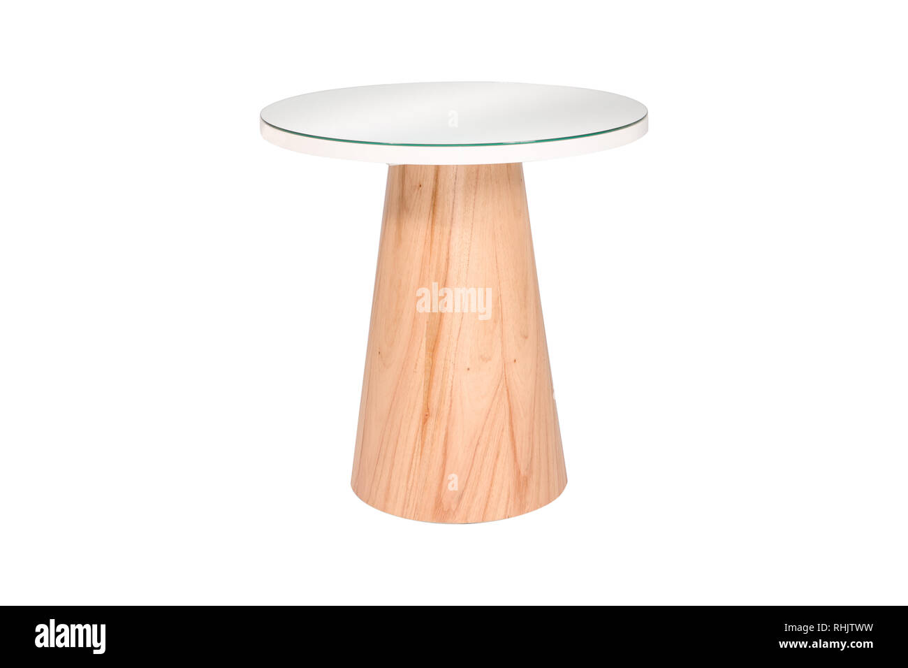 Table isolated on white background Stock Photo - Alamy