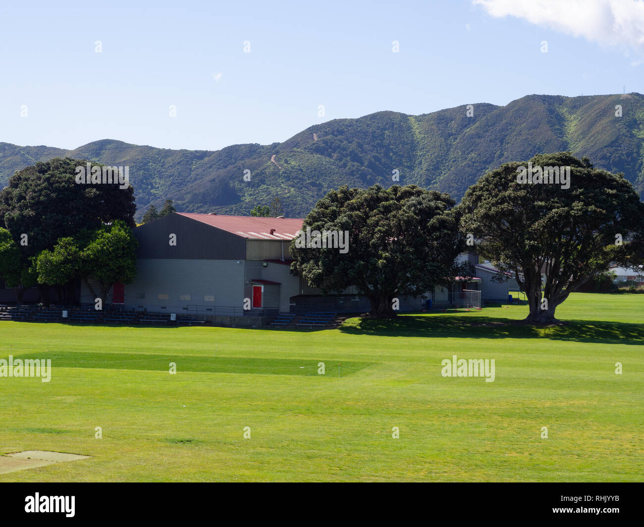 Hutt Valley High School Playing Field Stock Photo - Alamy