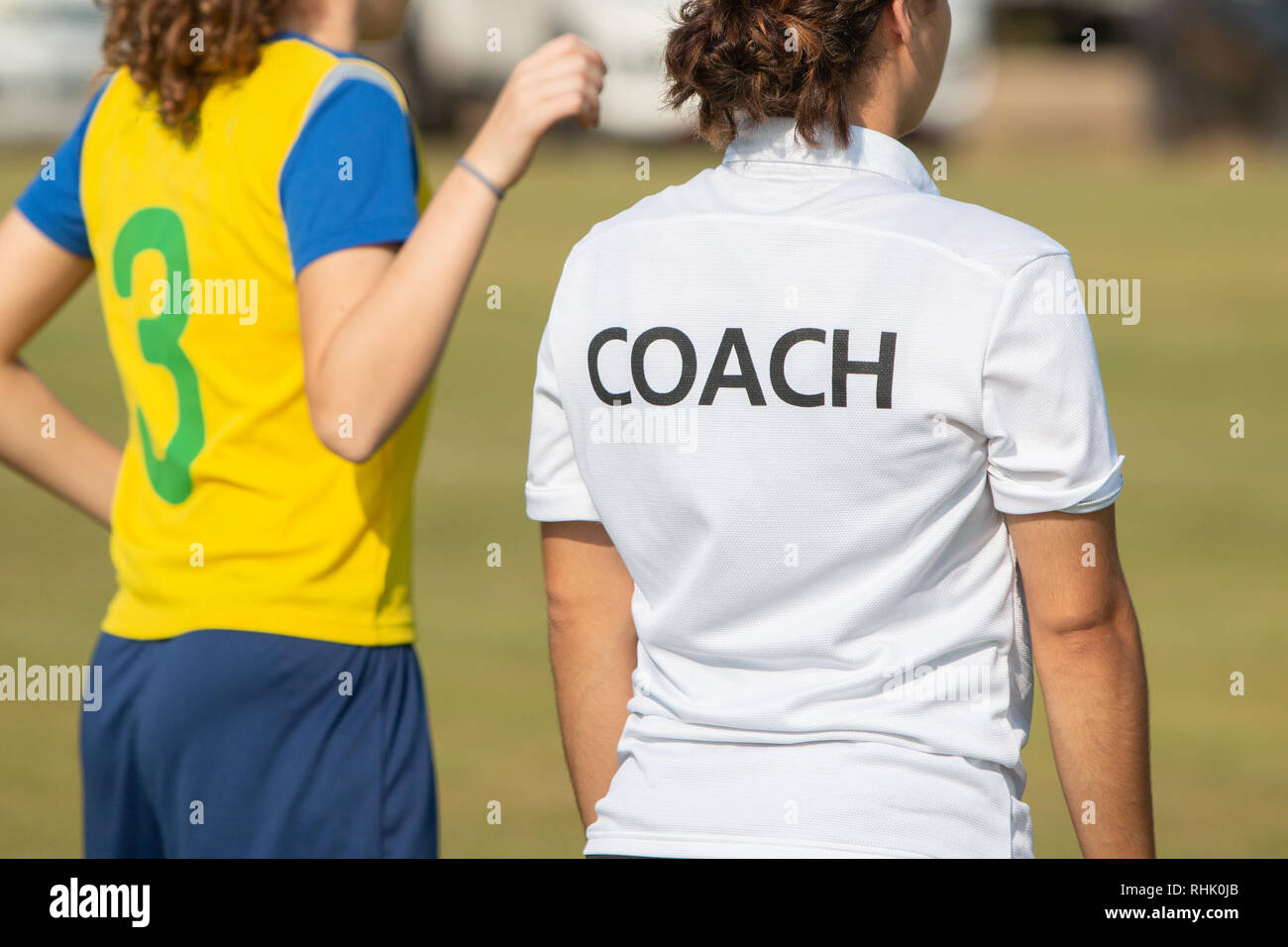 Woman wearing football shirt hi-res stock photography and images - Alamy