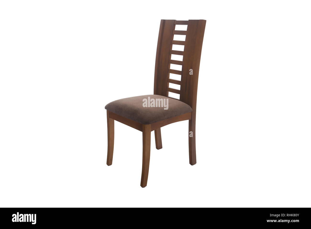 Wood chair. Object isolated of white background Stock Photo - Alamy