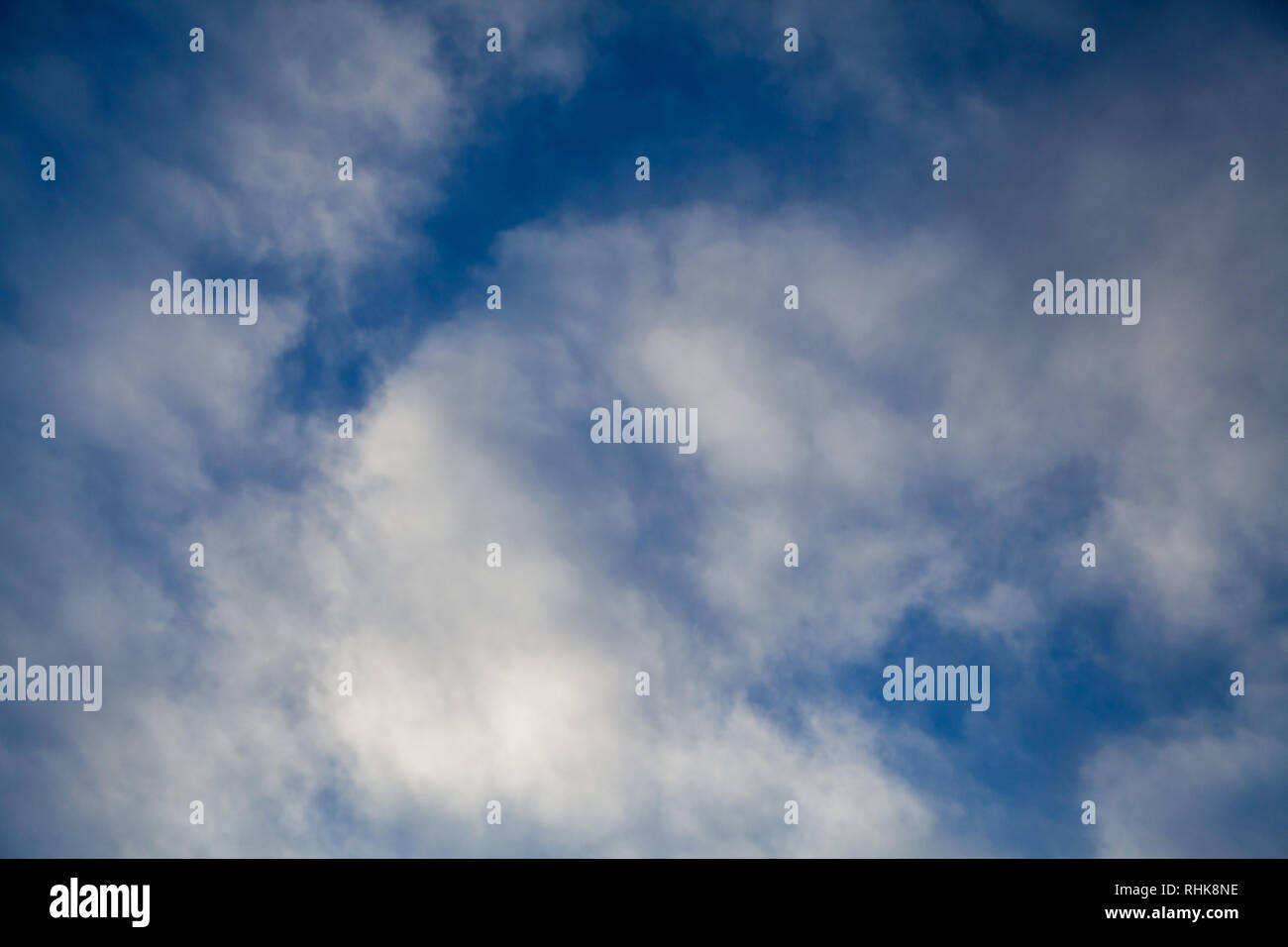 blue sky and fluffy white clouds Stock Photo - Alamy