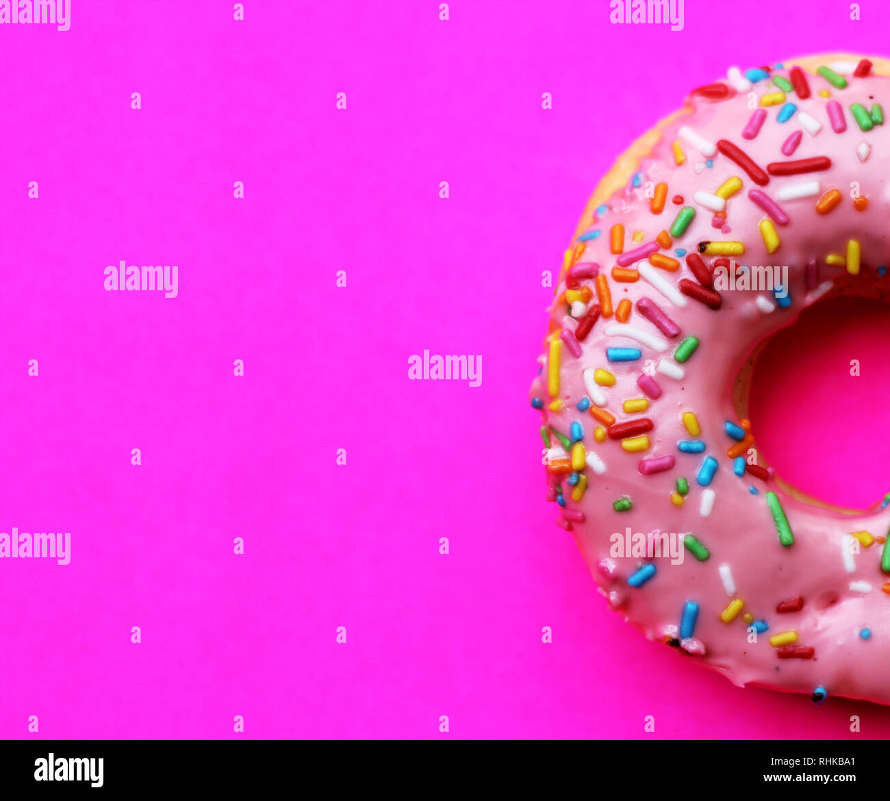 Sweet glazed donuts sprinkles hi-res stock photography and images - Alamy