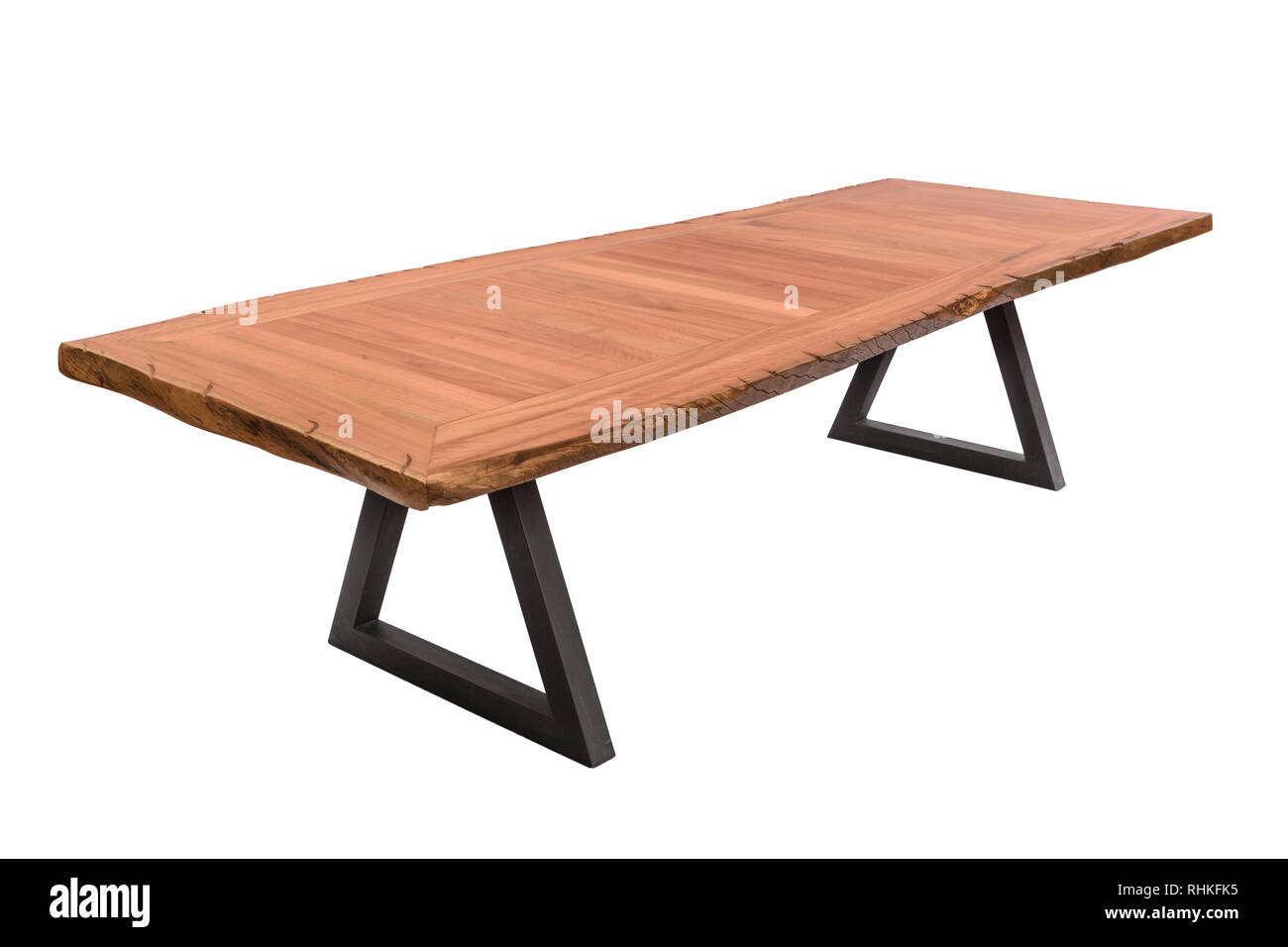 Table isolated on white background Stock Photo - Alamy