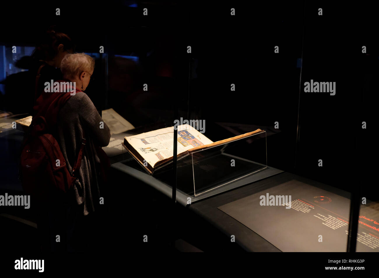 Jerusalem, Israel. 2nd February, 2019. Visitors looking at rare ...