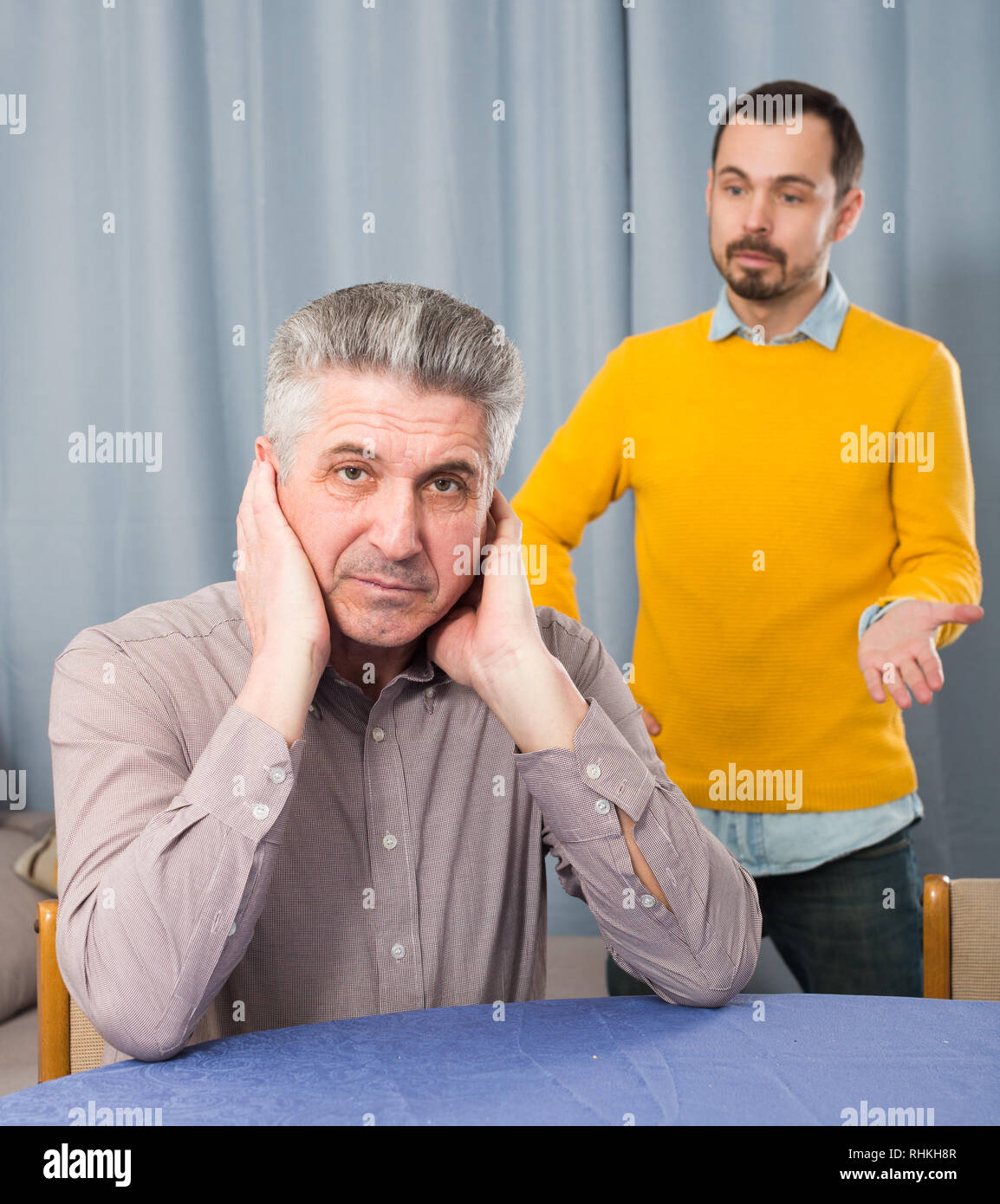 Father defends family hi-res stock photography and images - Alamy