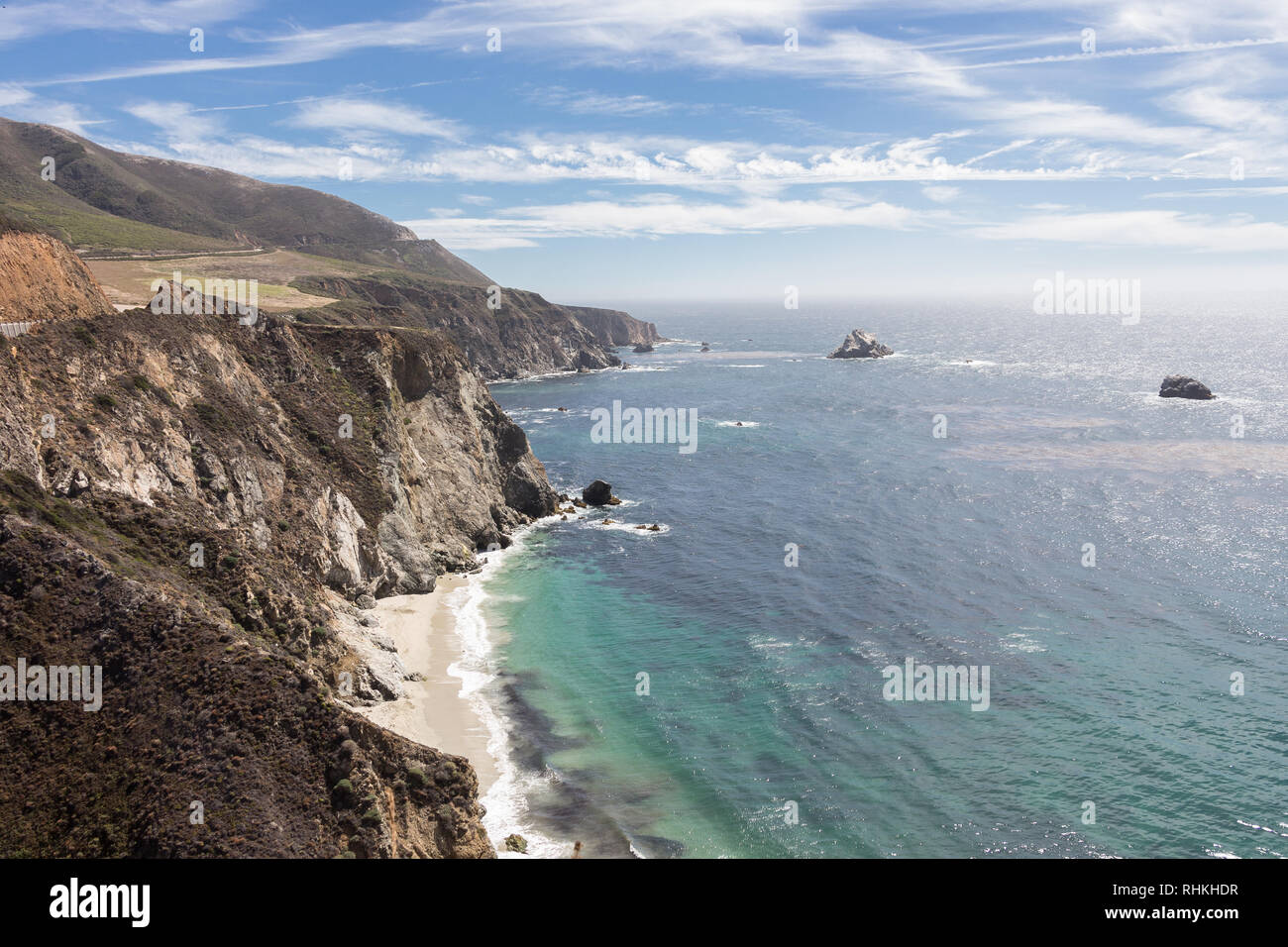 Coastline along Highway #1, California, USA Stock Photo - Alamy