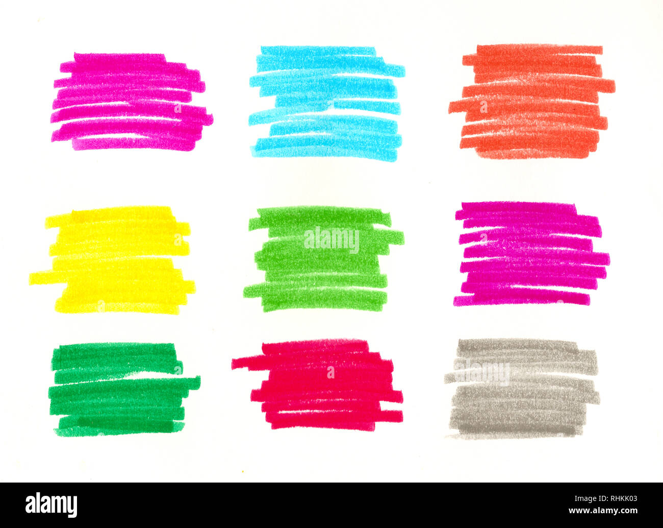 handmade colorful label set Stock Photo - Alamy