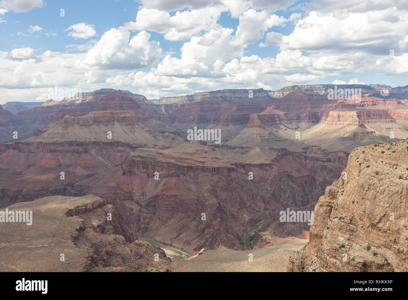 View on Colorado River inside Grand Canyon National Park, Arizona, USA ...
