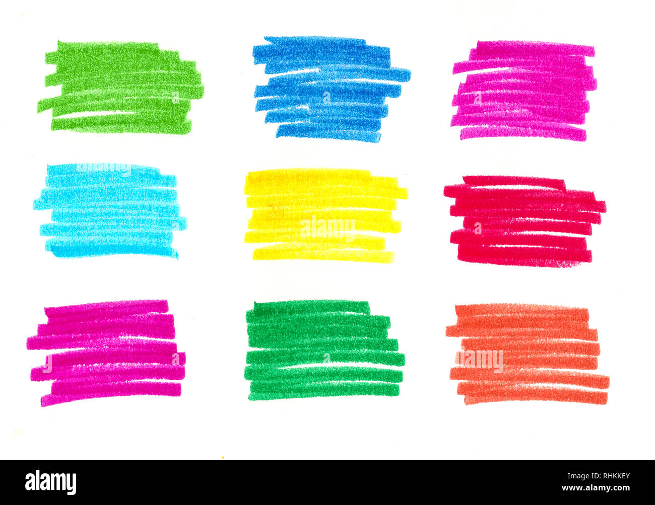 handmade colorful label set Stock Photo - Alamy