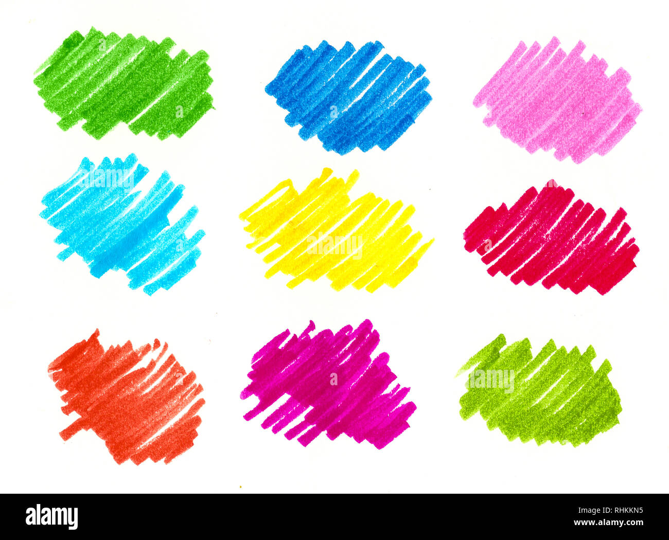 handmade colorful label set Stock Photo - Alamy