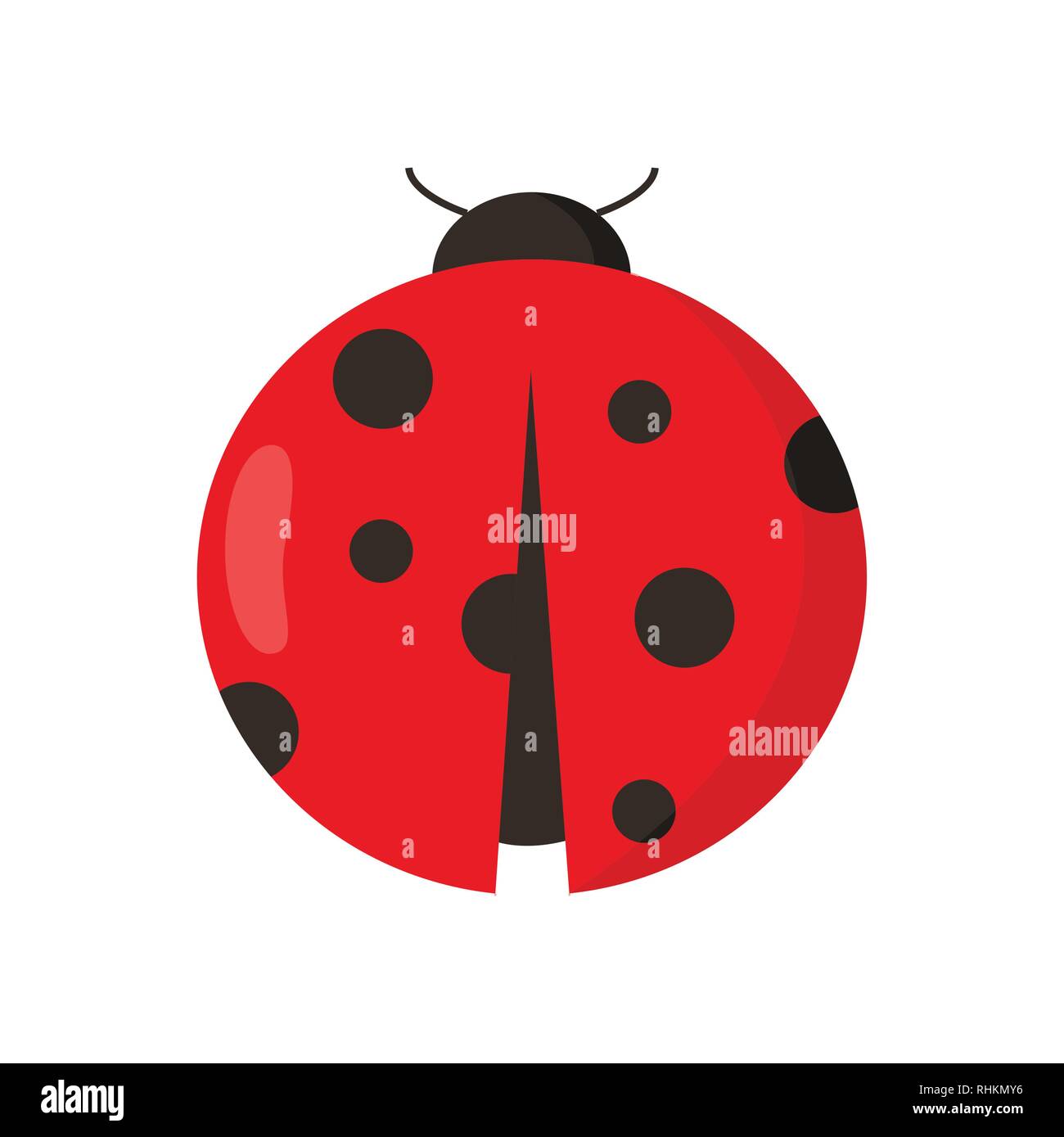 Simple Cartoon Ladybug