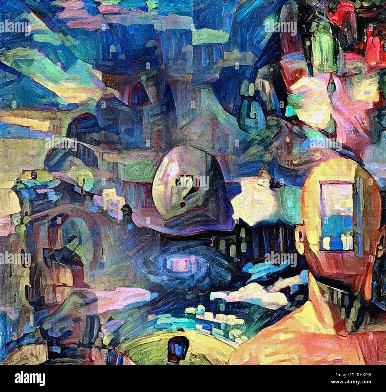 Surreal abstract with human consciousness elements Stock Photo - Alamy