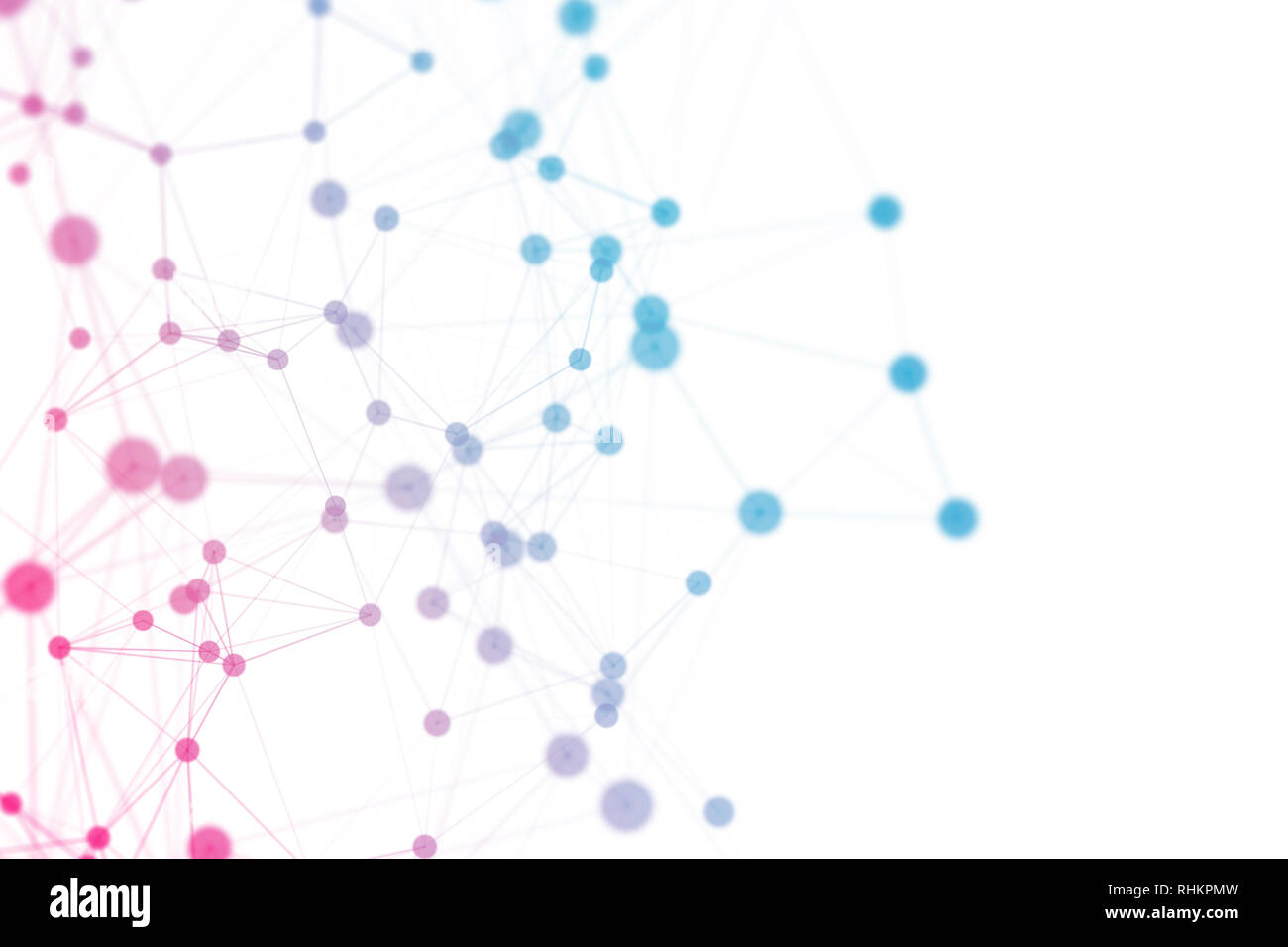 Network illustration isolated on white background Stock Photo - Alamy