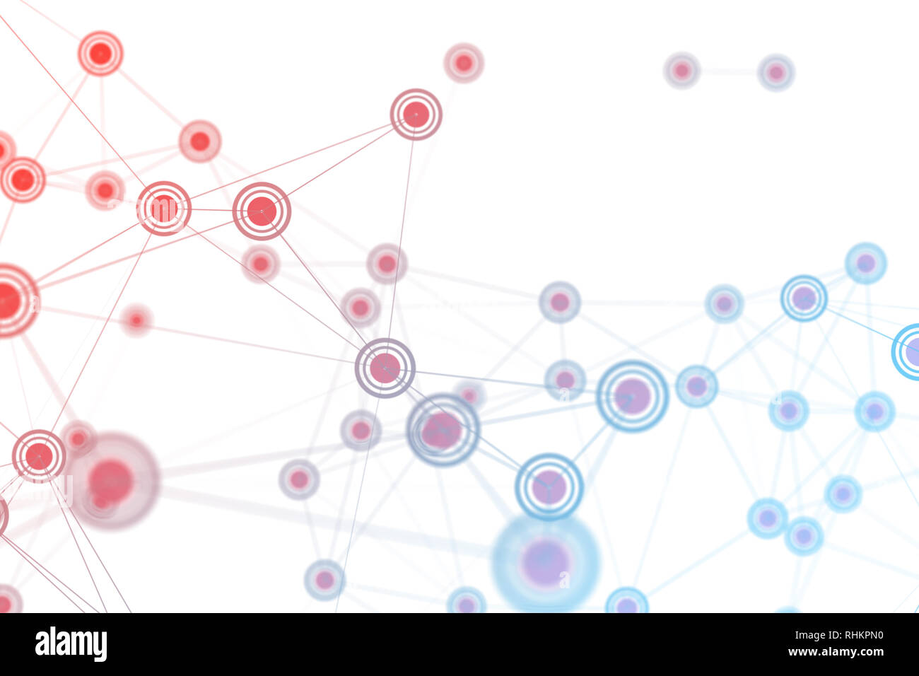 Network illustration isolated on white background Stock Photo - Alamy