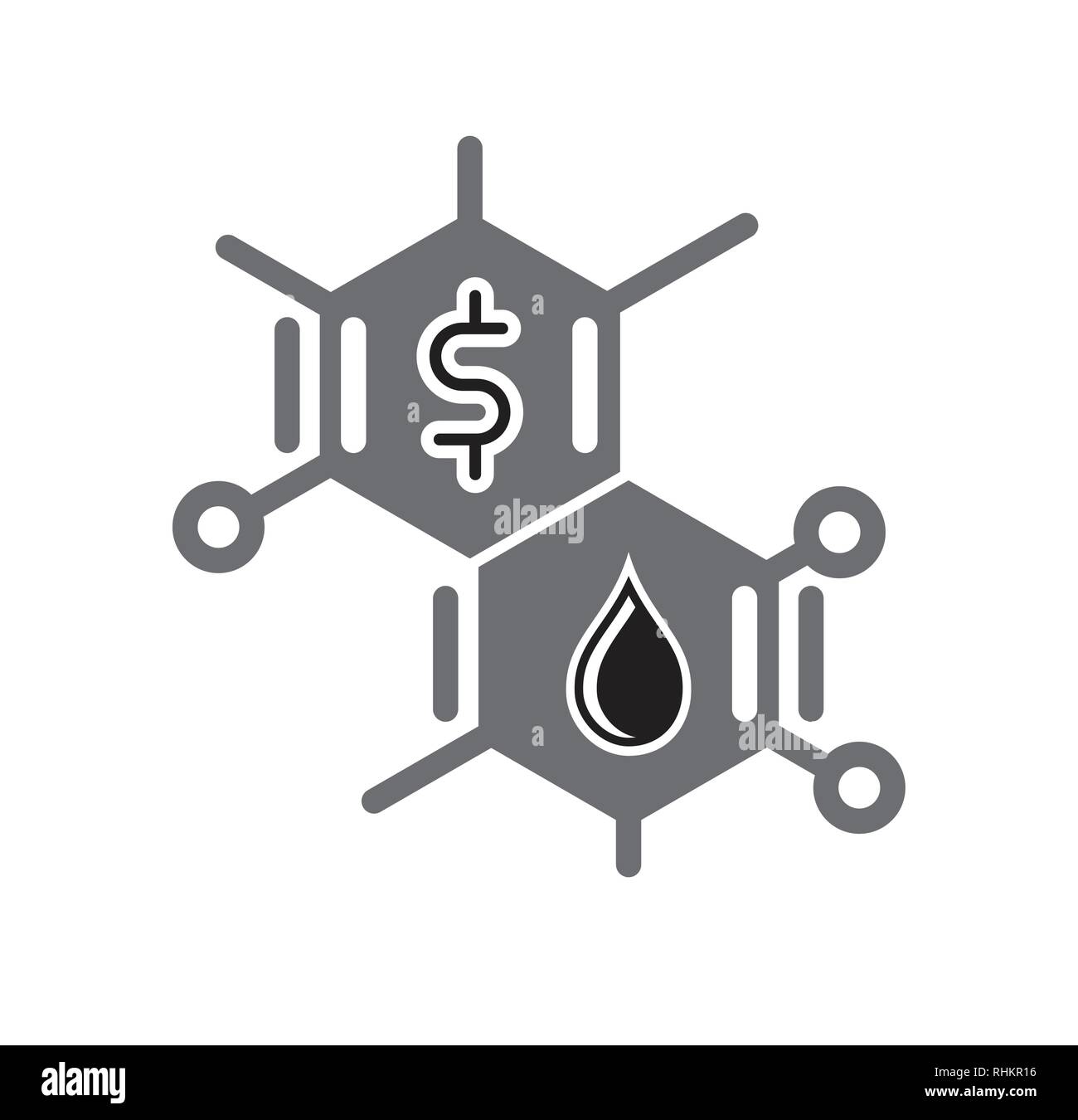 Oil icon on white background for graphic and web design, Modern simple ...