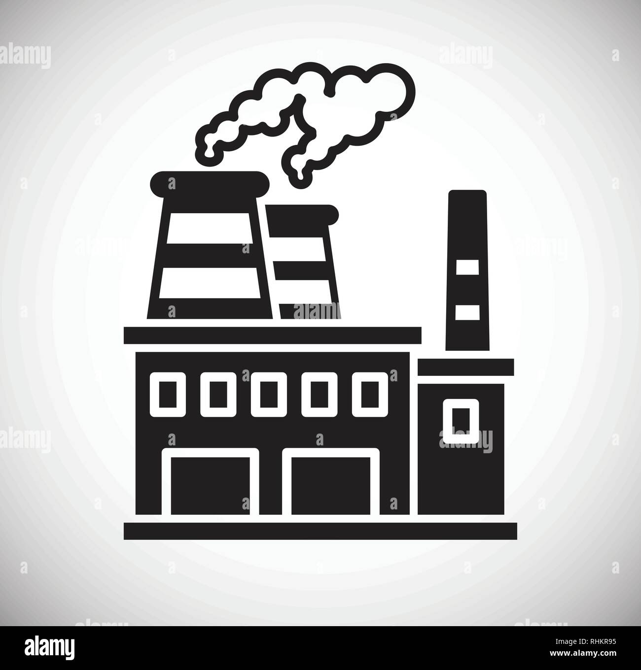 Oil refining industry icon on white background for graphic and web ...