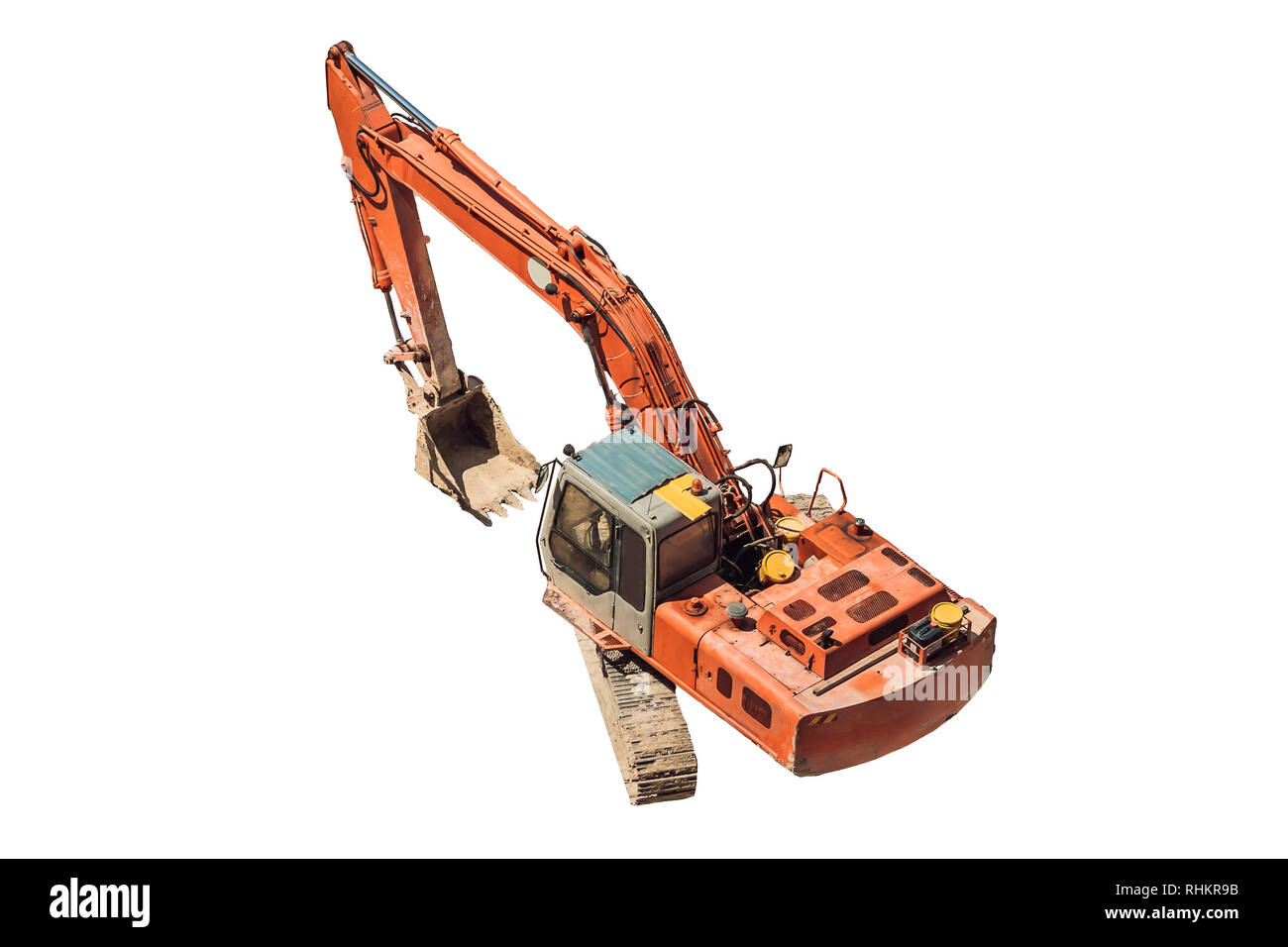 Side view excavator digger hi-res stock photography and images - Alamy