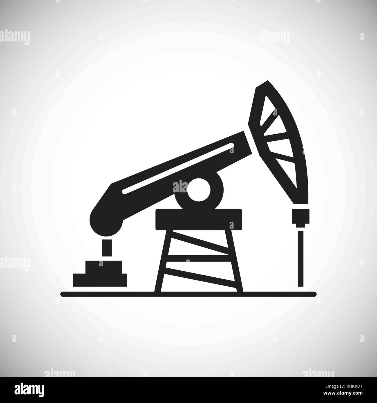 Oil production icon on white background for graphic and web design ...