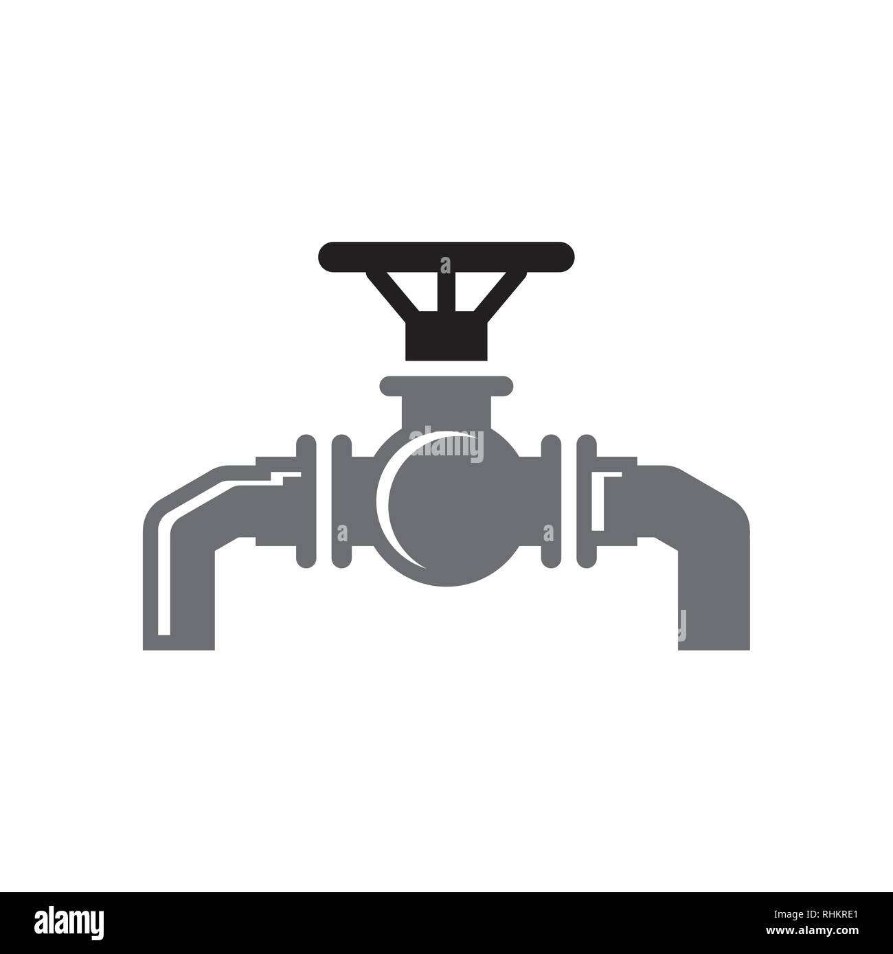 Oil refining industry icon on white background for graphic and web ...