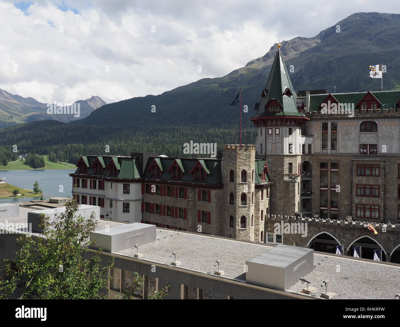 St moritz center hi-res stock photography and images - Alamy