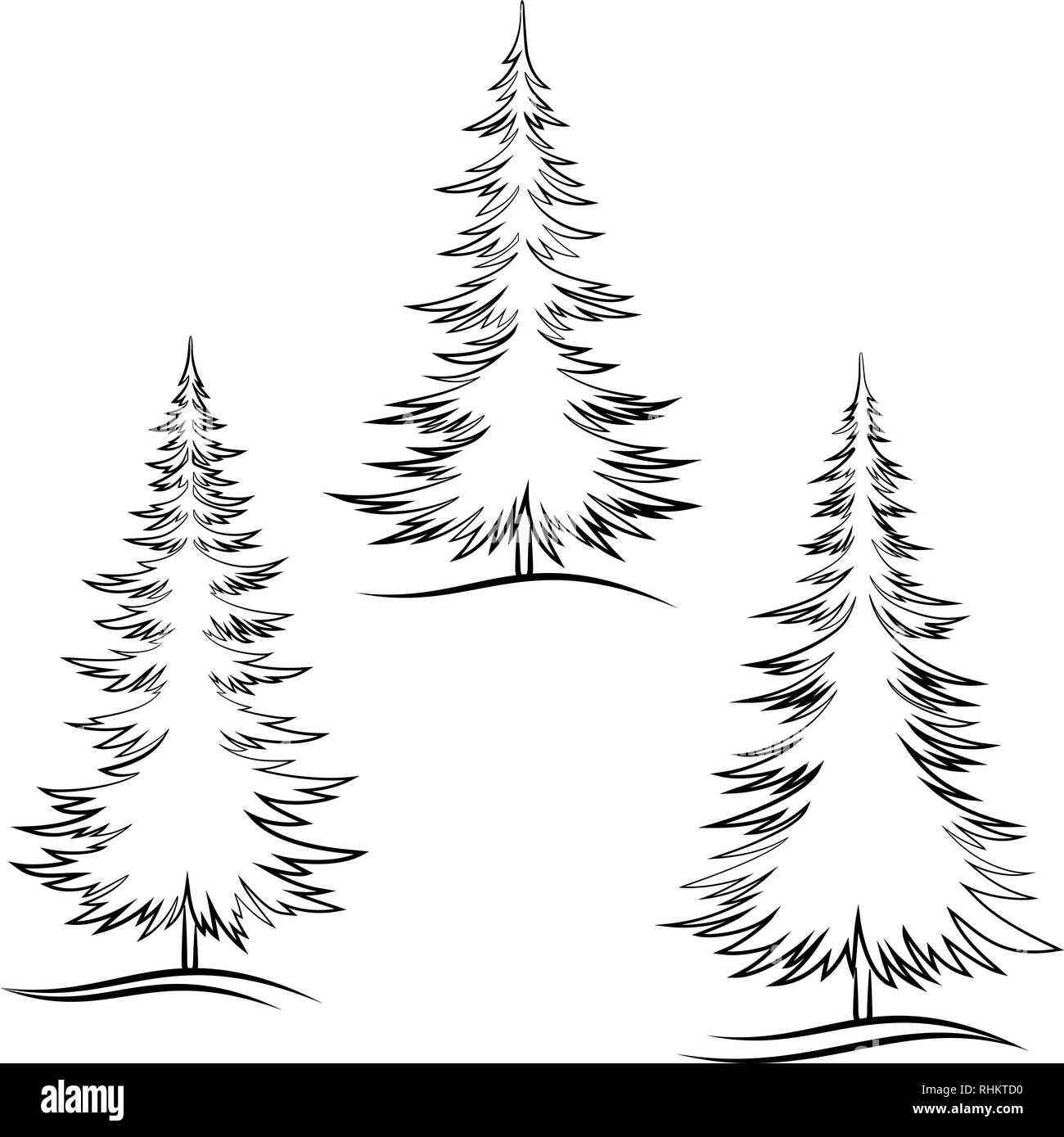 Christmas contour Black and White Stock Photos & Images - Alamy