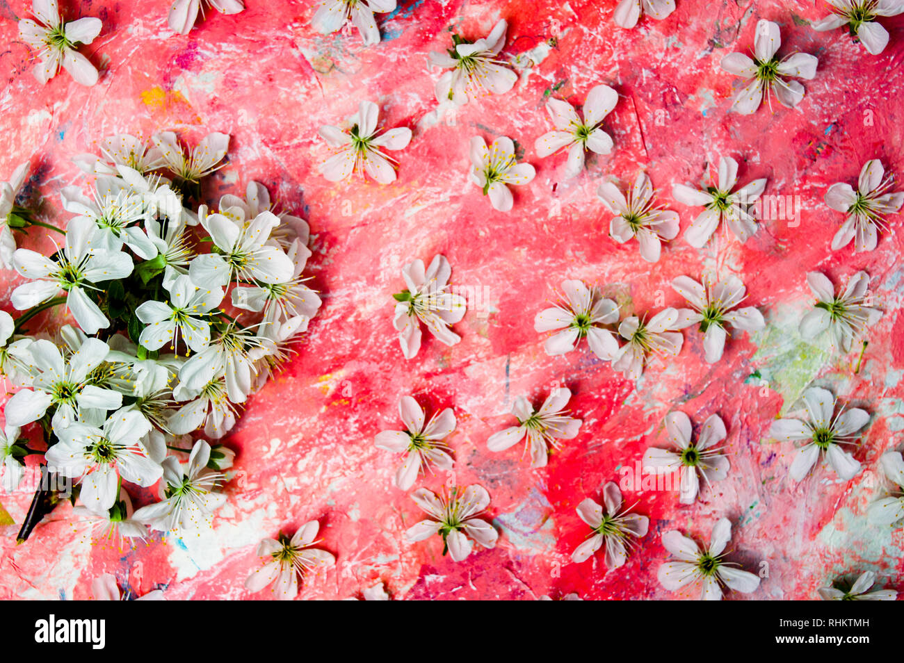 Flat lay flowers on hi-res stock photography and images - Alamy