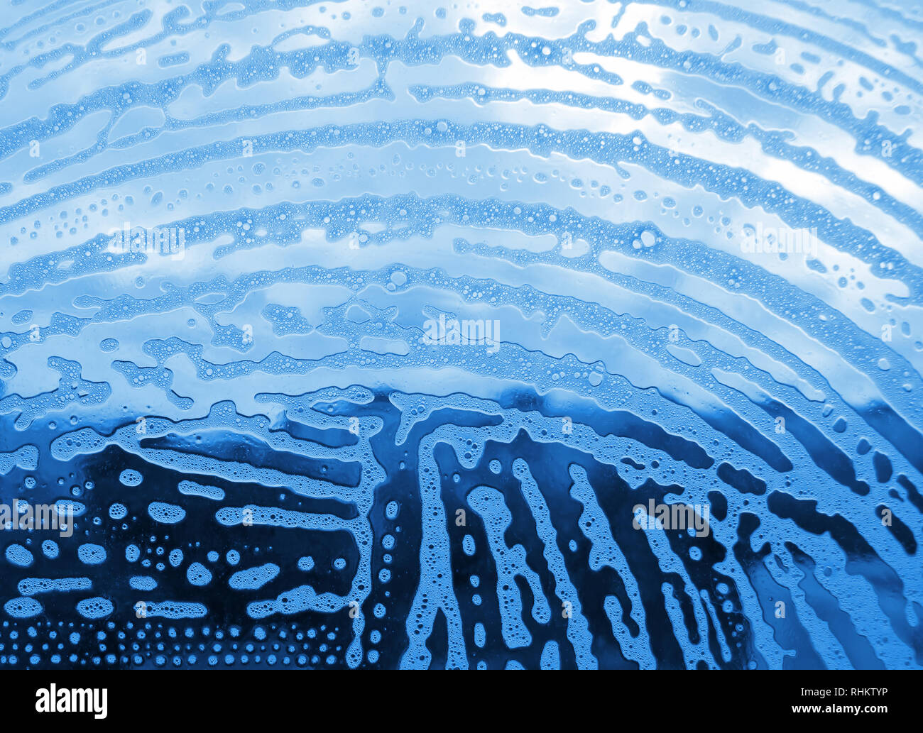 soap foam bubbles on the glass Stock Photo - Alamy