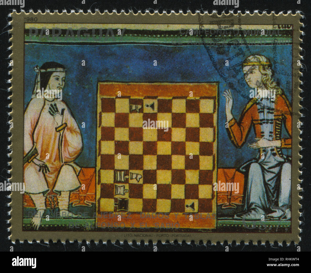 RUSSIA KALININGRAD, 22 APRIL 2017: stamp printed by Paraguay, shows ...