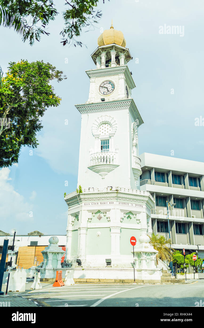 Penang clocktower hi-res stock photography and images - Alamy