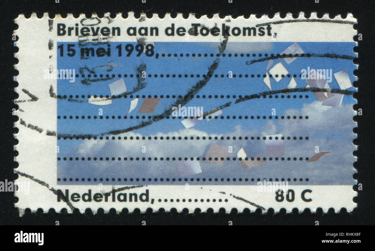 RUSSIA KALININGRAD, 21 JUNE 2017: stamp printed by Netherlands shows ...