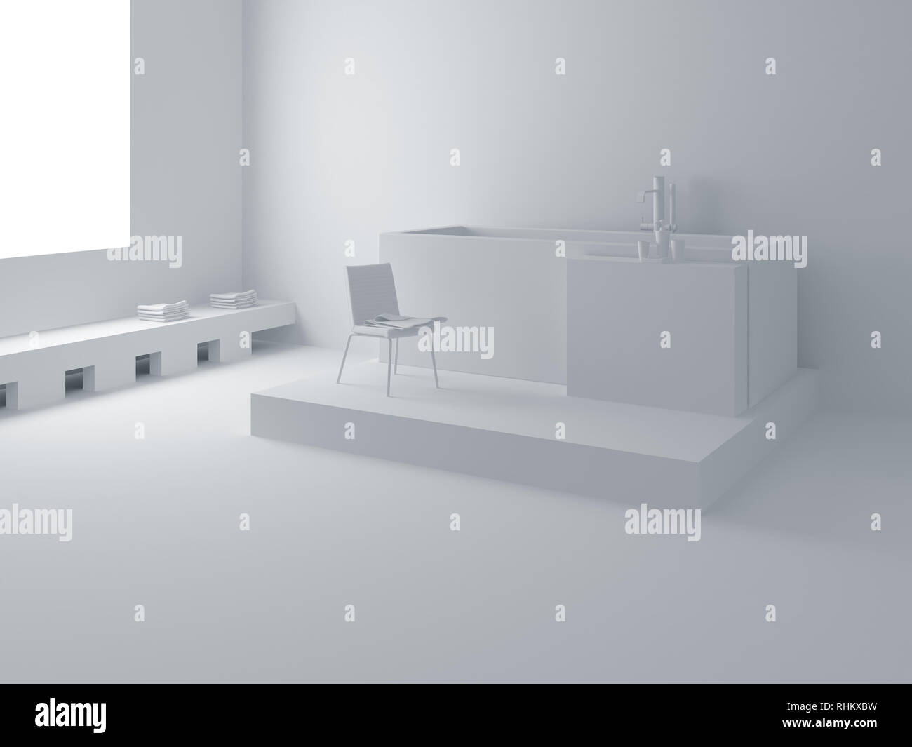 Designer bathroom. High resolution image interior. A bathroom in modern ...