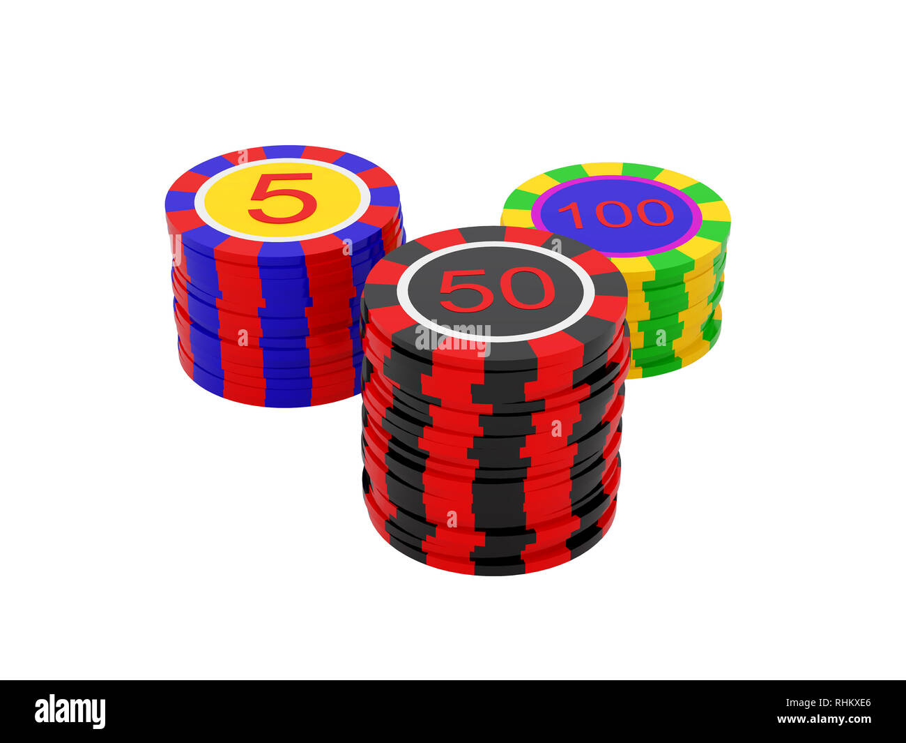 High resolution image isolated chips on white. 3d illustration Stock ...